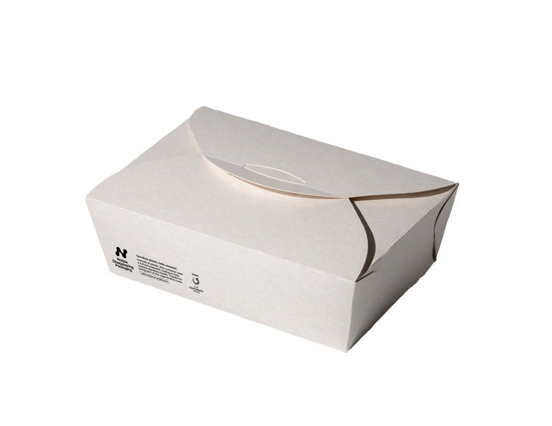 Notpla Seaweed Lined Food Box White – Bidfood Catering Supplies