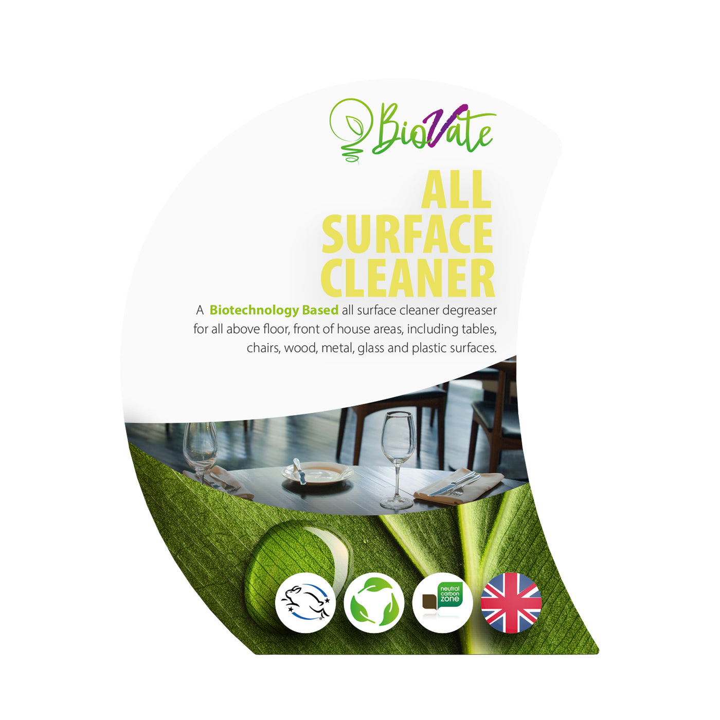 BioVate All Surface Cleaner & Degreaser Empty Trigger Bottle – Bidfood ...