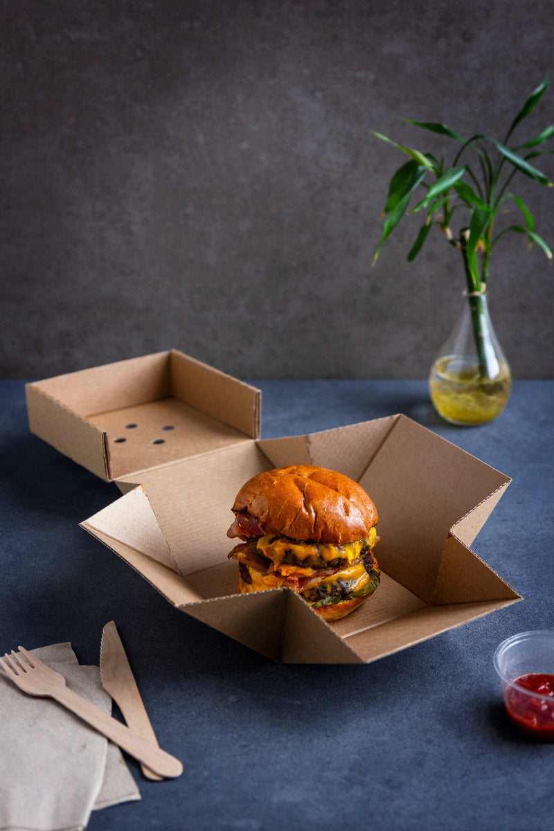 Kraft Premium Burger Box 5" – Bidfood Catering Supplies
